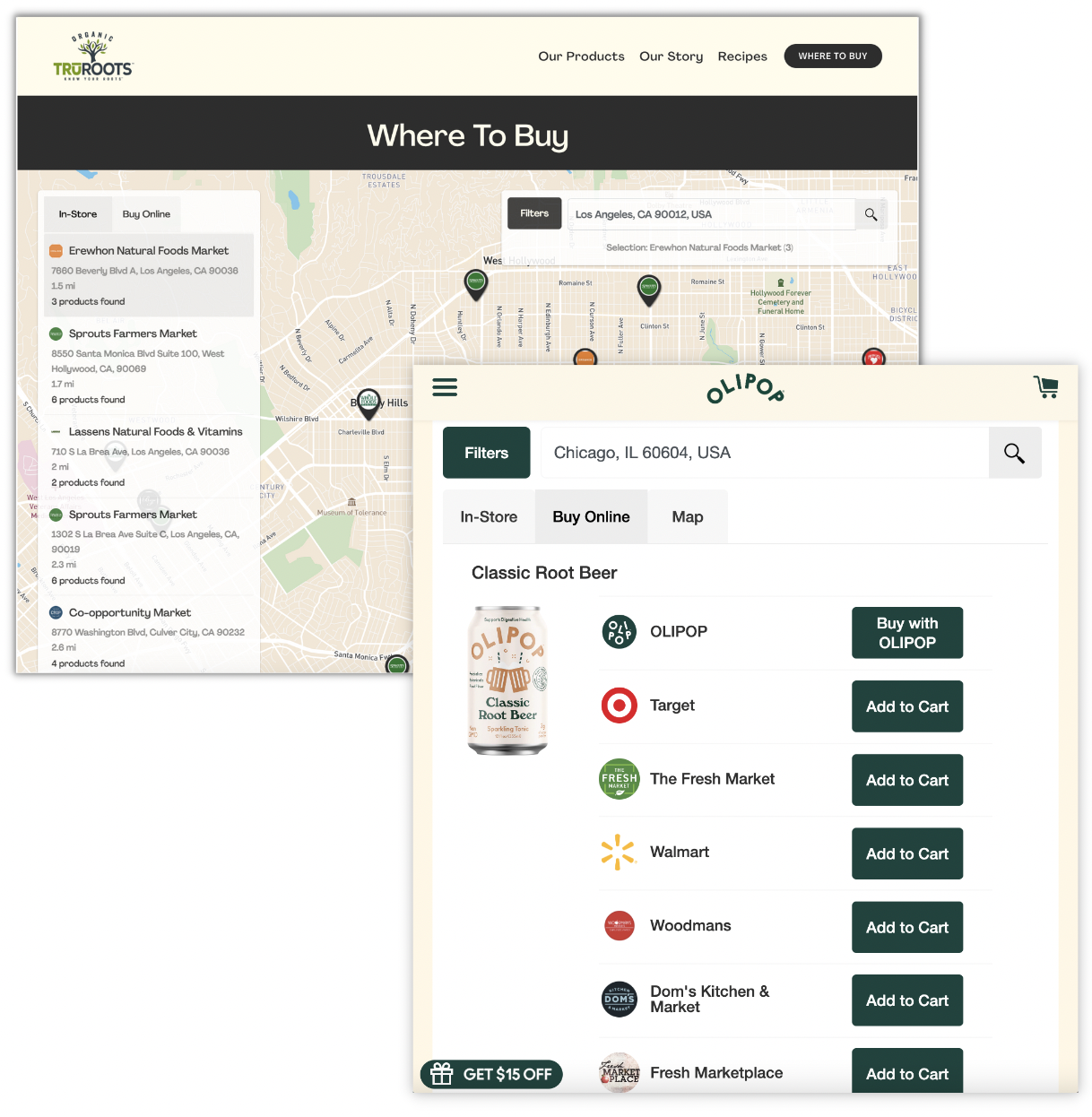 Pear's Actionable Store Locator
